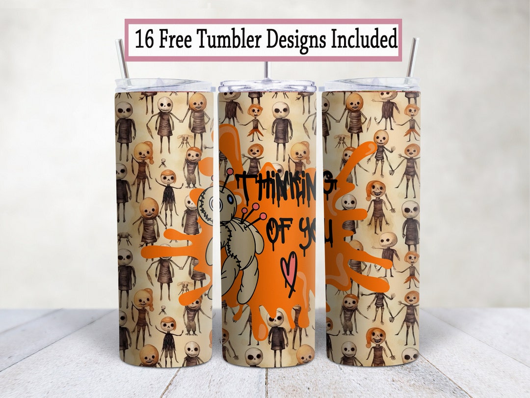 Voodoo 20 Oz Sarcastic Sublimation Tumbler Wrap PNG -funny Voodoo Doll ...