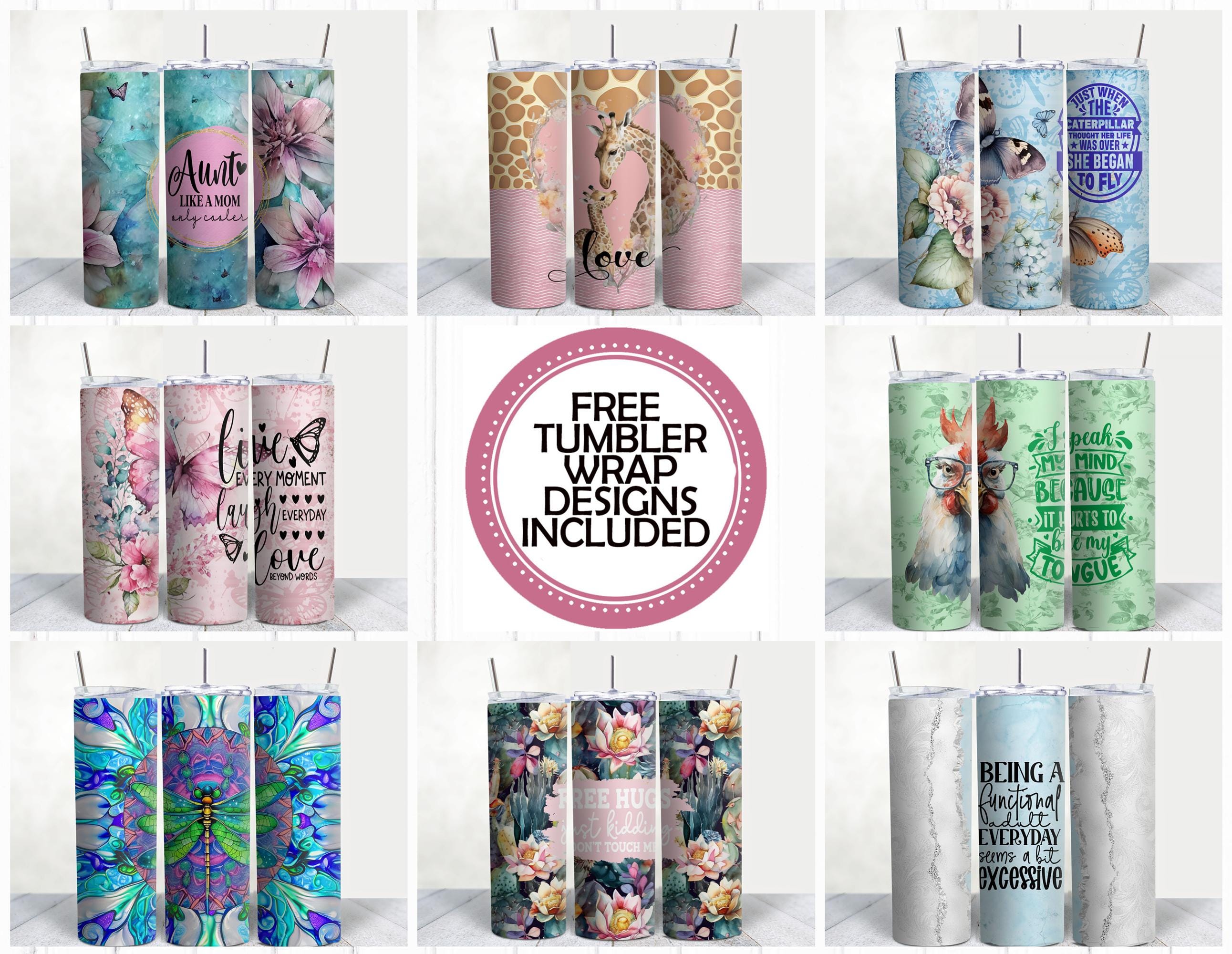 Motivational 20 Oz Tumbler Wrap PNG Sublimation for 20 Oz Skinny ...