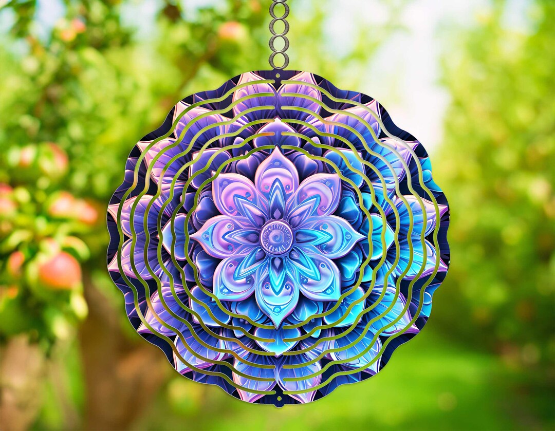 Mandala Wind Spinner PNG: Colorful Sublimation Design (digital Download ...