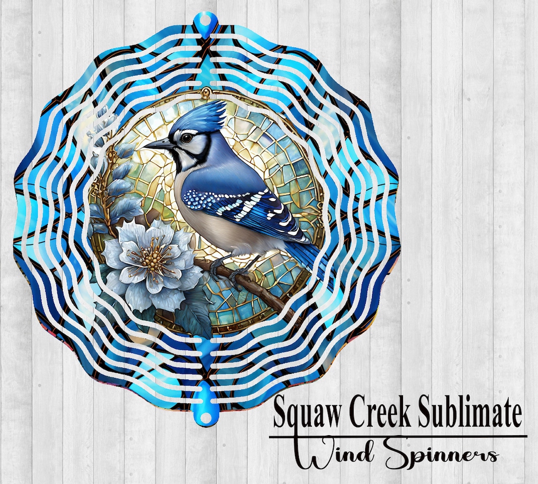 Blue Jay Wind Spinner Sublimation Design (PNG) - Etsy