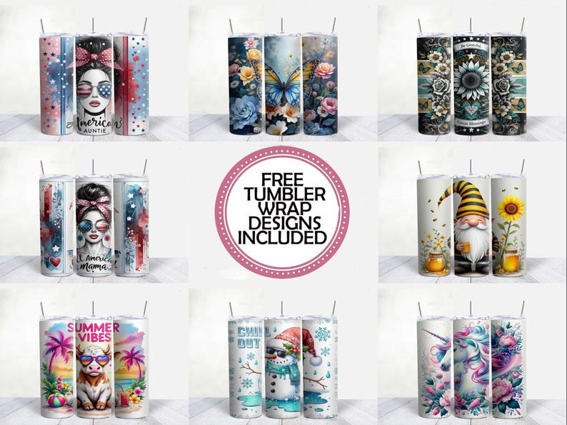Crazy Plant Lady Tumbler Wrap PNG: Floral Sublimation Design (digital ...