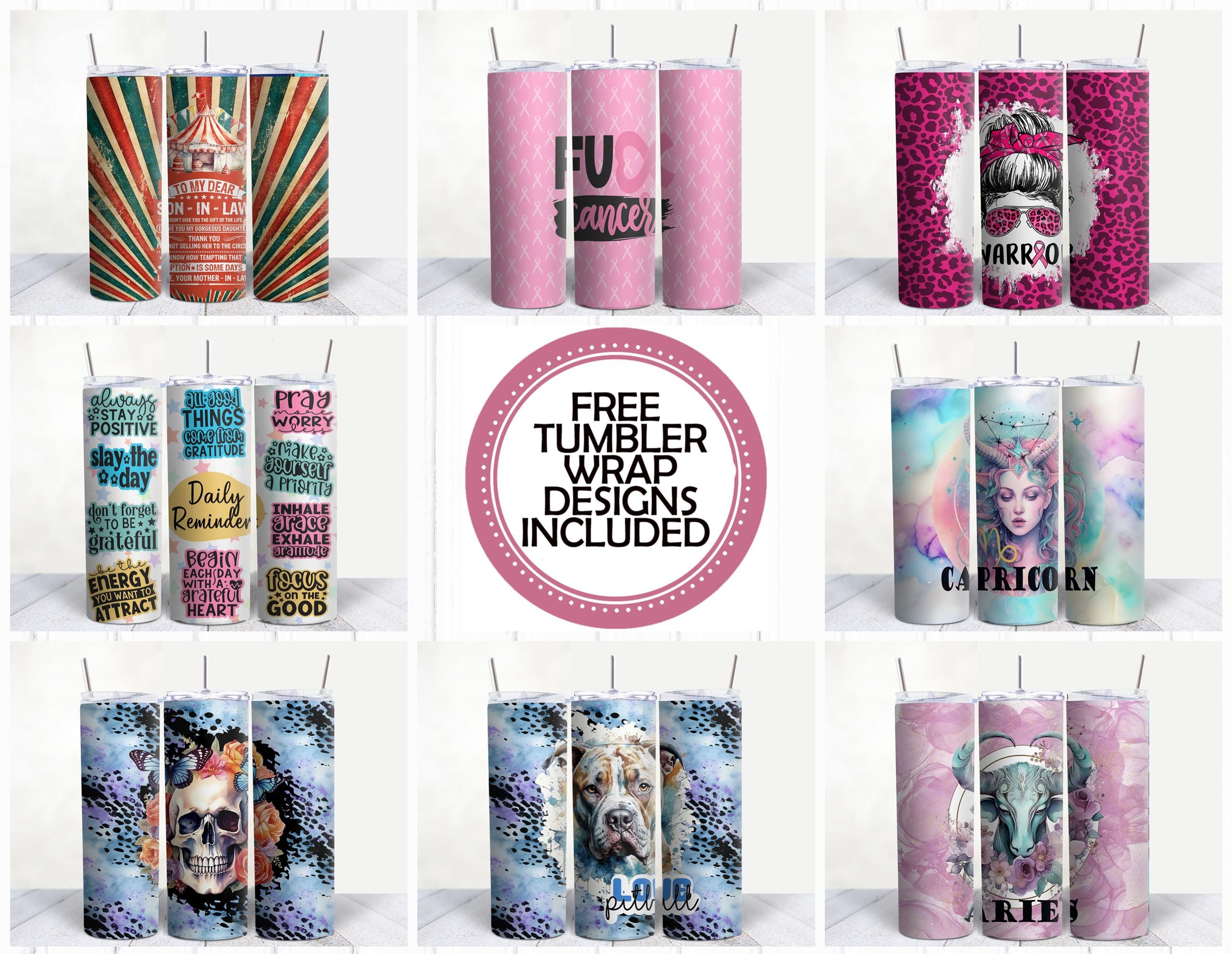 20 Oz Skinny Tumbler Wrap She is a Wildflower PNG Sublimation Design ...