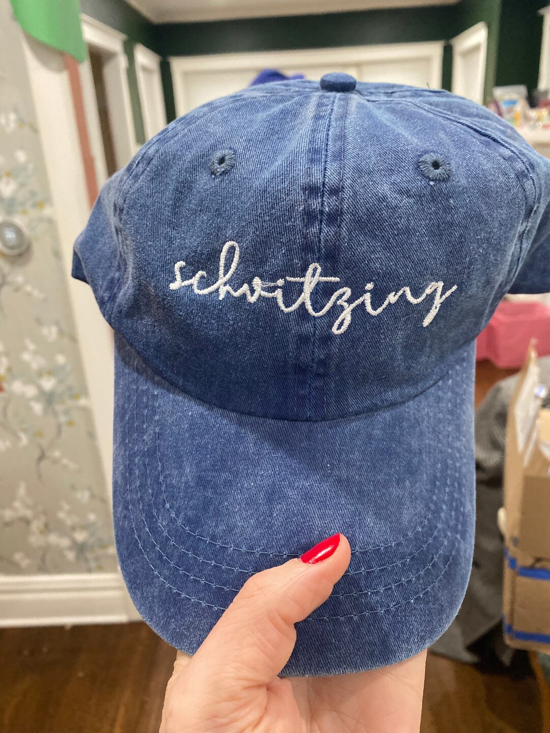 Jewish Hat, Schvitzing Hat, Embroidered Baseball Hat, Cotton Baseball ...