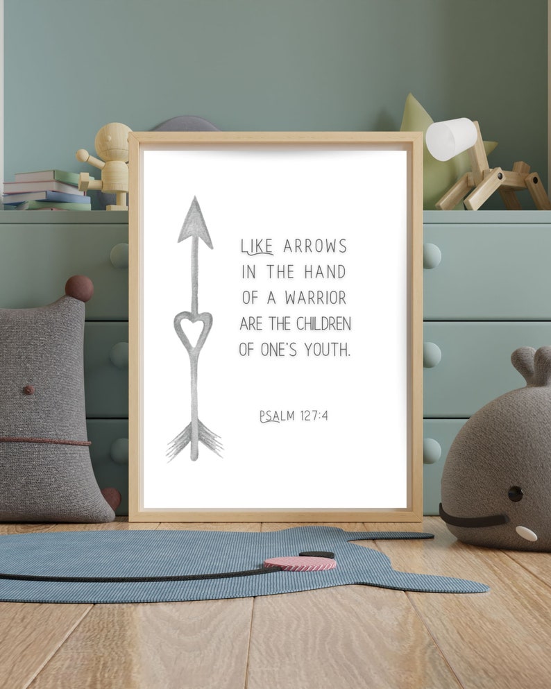 Psalm 127:4 Like Arrows in the Hands of a Warrior Are the Children of ...
