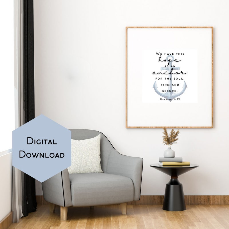 Anchor Hebrews 6:19 - Etsy