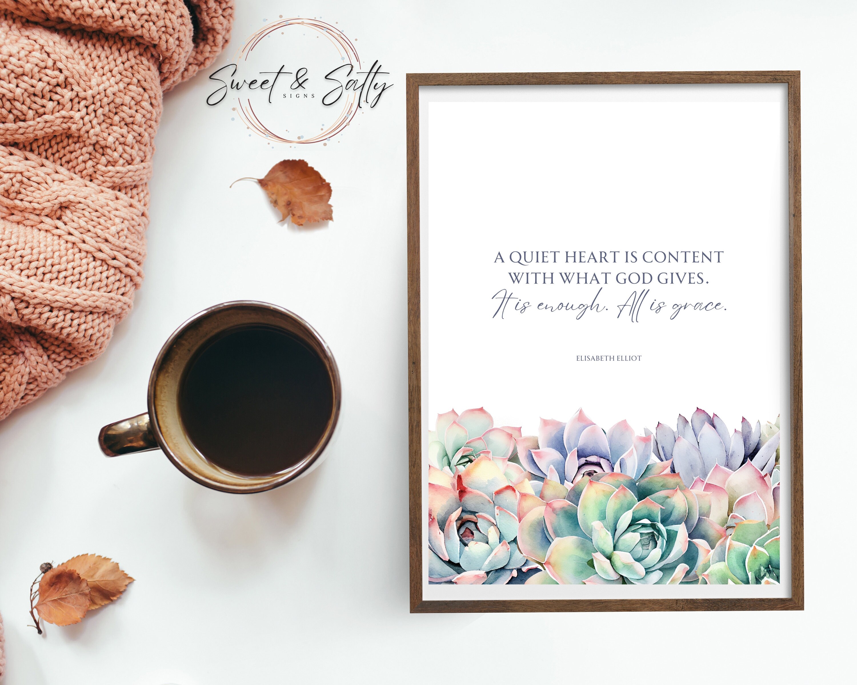 Elisabeth Elliot Quote | A Quiet Heart is Content With What God Gives ...
