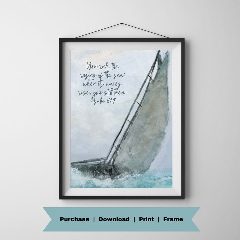 Nautical Bible Verse - Etsy