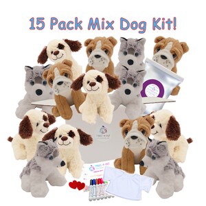Mixed up 15 Pack Make Your Own Dog Party With/without T-shirts 10 Dog ...