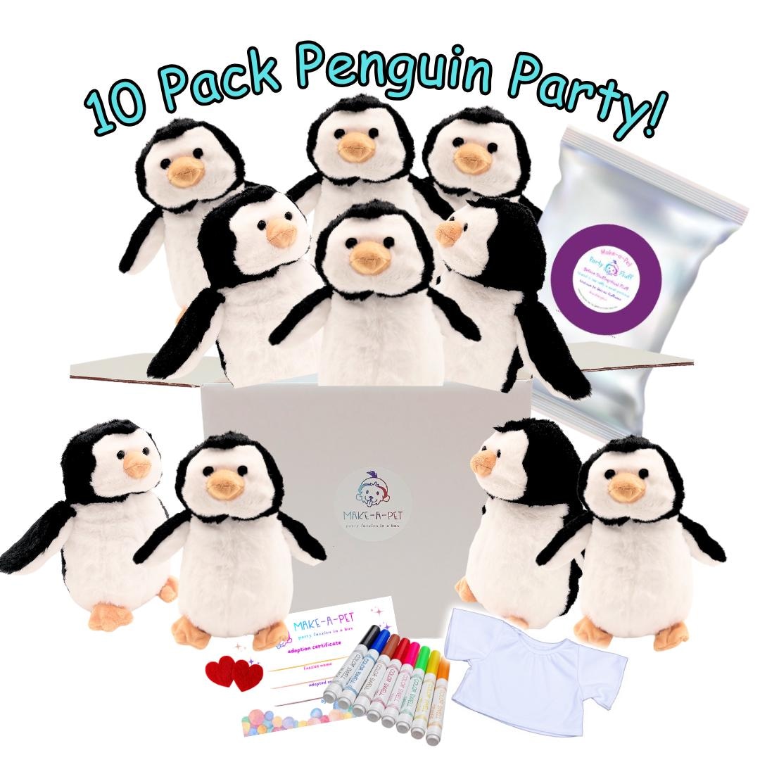 10 Pack Make Your Own Penguin Party Kit With/without Shirts or Bandanas ...