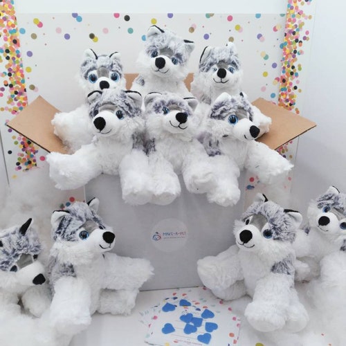 10 Pack Make Your Own Husky Dog Party Kit White - Etsy
