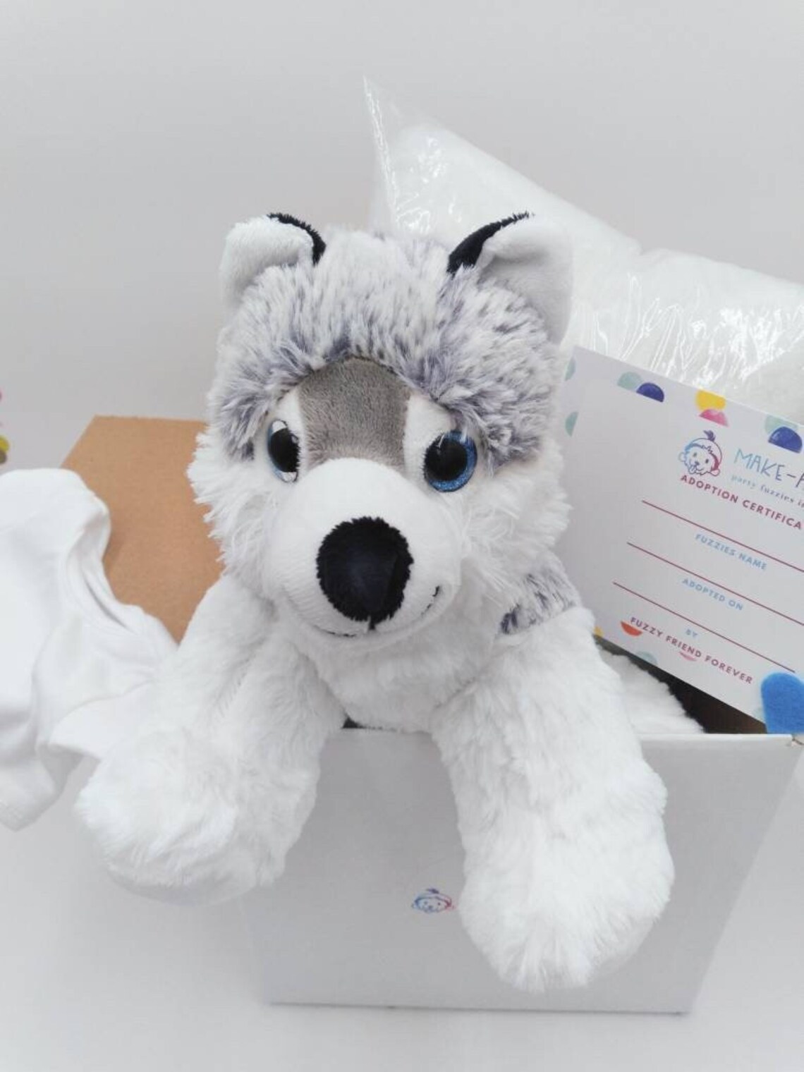 10 Pack Make Your Own Husky Dog Party Kit White - Etsy