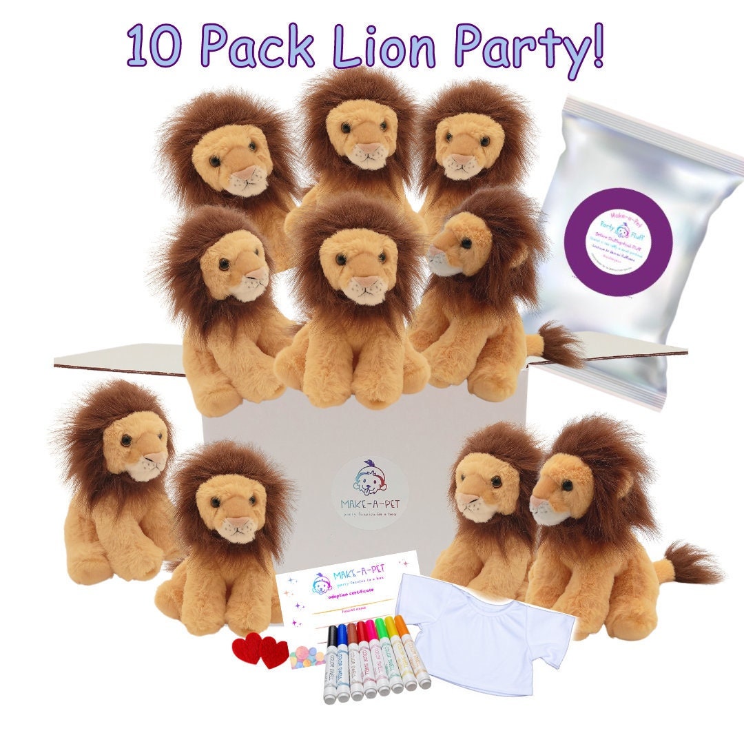 10 Pack Make Your Own 10 Lion Party With or Without Shirts or Bandanas ...