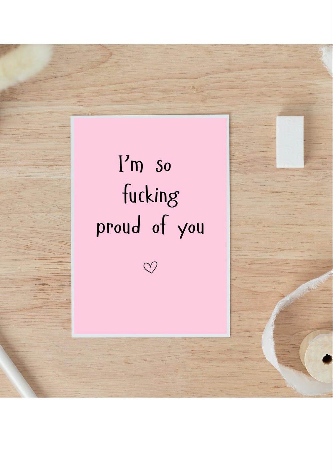 Proud of You Card, Congratulations Card Graduation New Job or Promotion ...