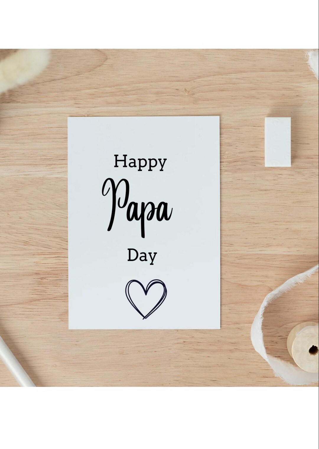 Happy Papa Day Card: Father's Day Grandfather Gift - Etsy