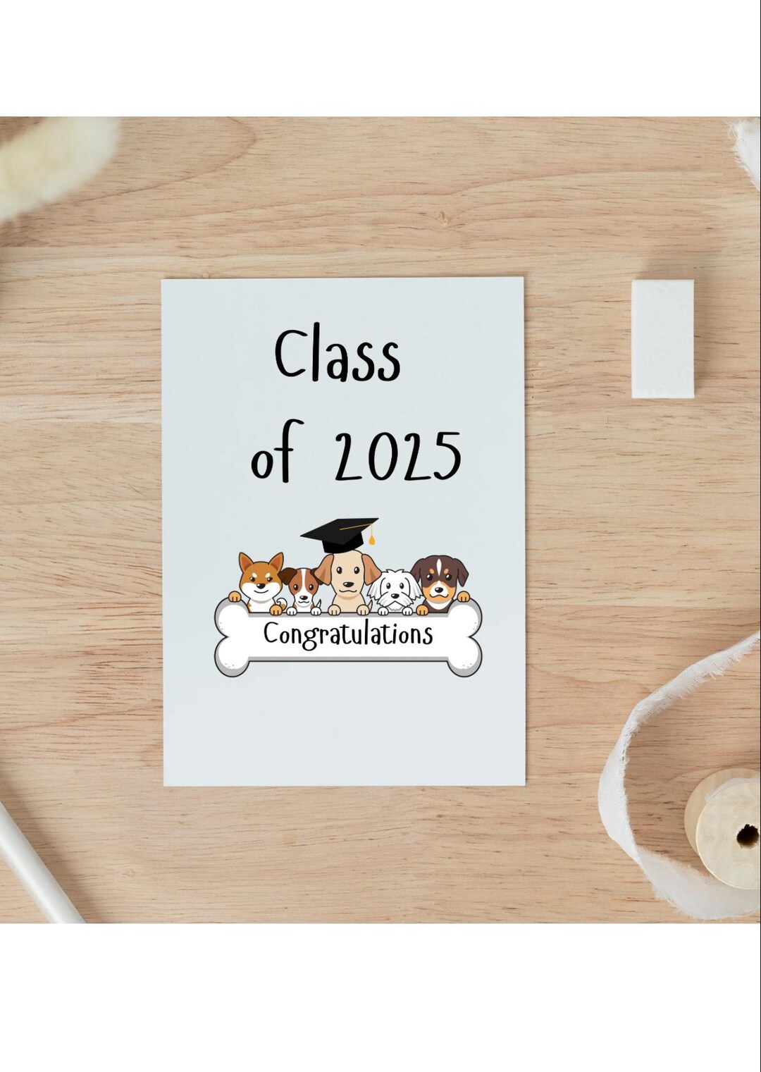 Class of 2025 Graduation Card: Proud of You, Dog Theme - Etsy