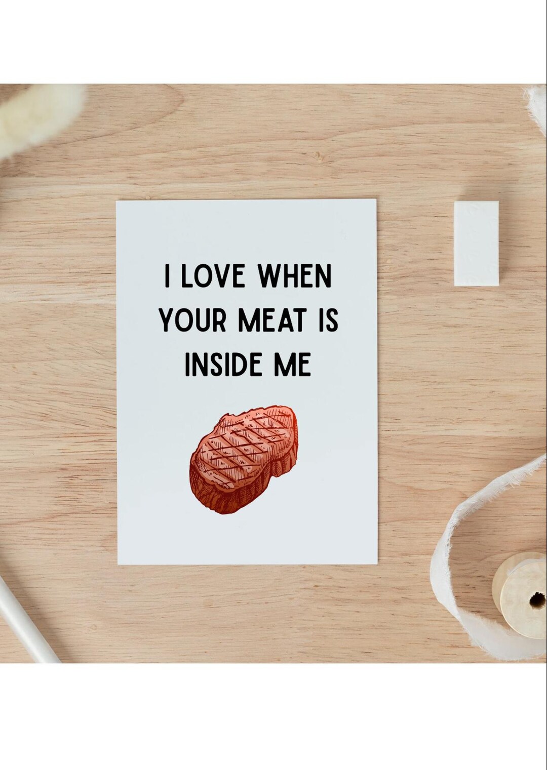 Raunchy Love Card for Him: Dirty Anniversary Pun Card - Etsy