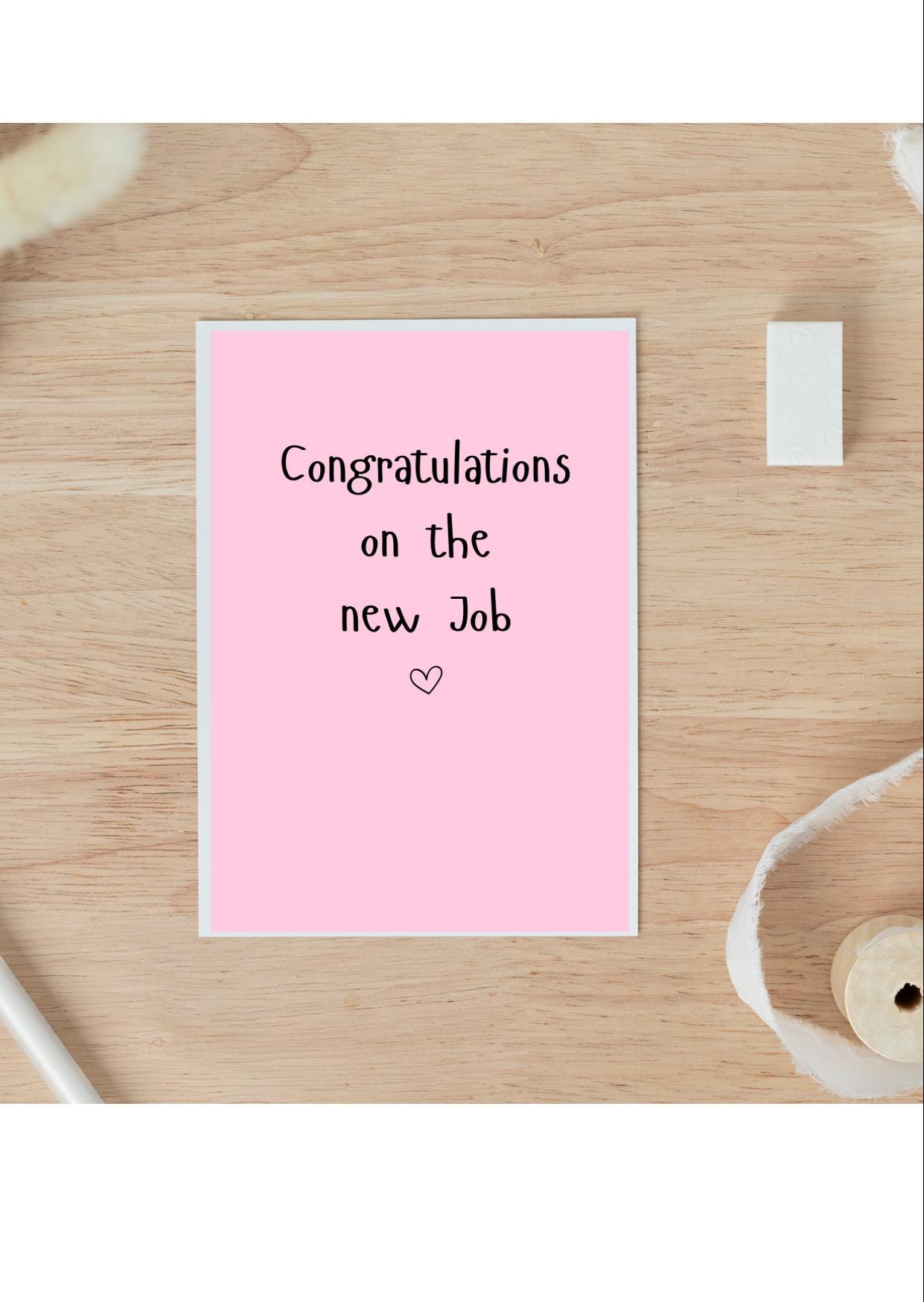 Coworker Leaving Card: Congratulations New Job, Handmade - Etsy