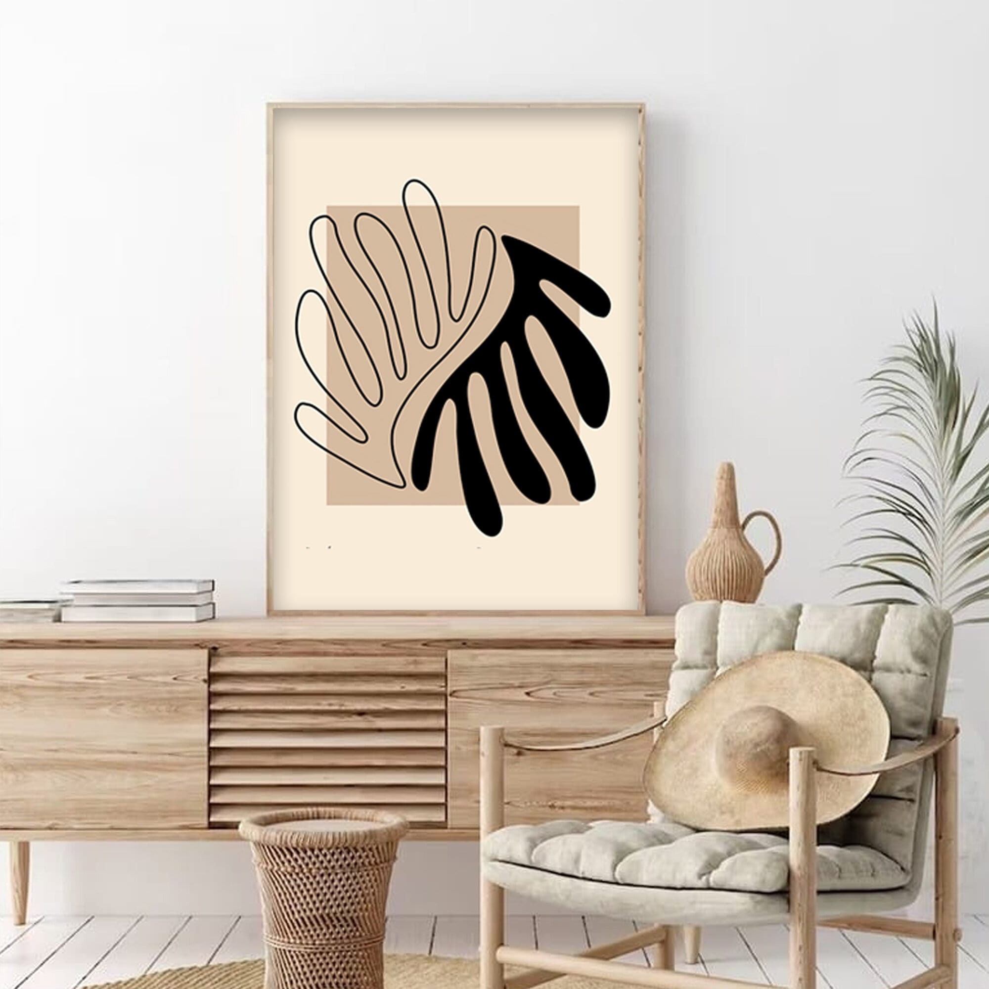 Boho Art Set 8 Prints Abstract Gallery Wall Set Museum - Etsy