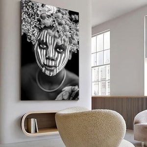 African Tribal Art Print, Black and White Photography (digital Prints ...