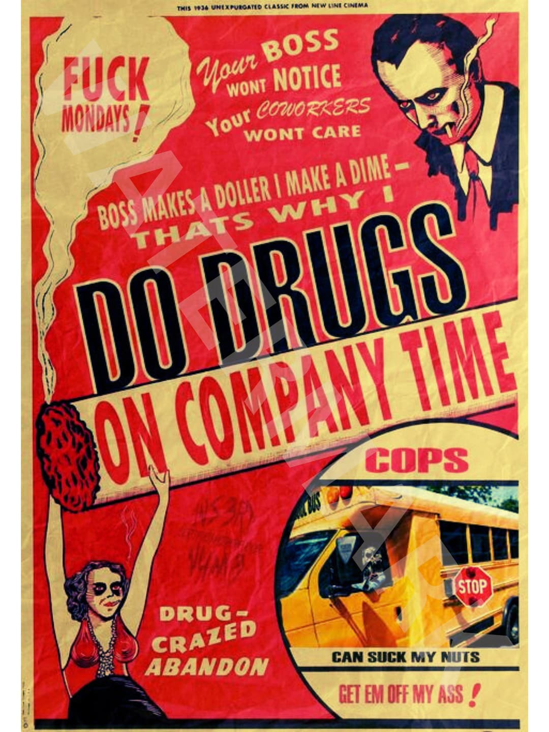 Marijuana Retro Wall Art | Vintage Wall Art | Retro Printable Art | Pop ...