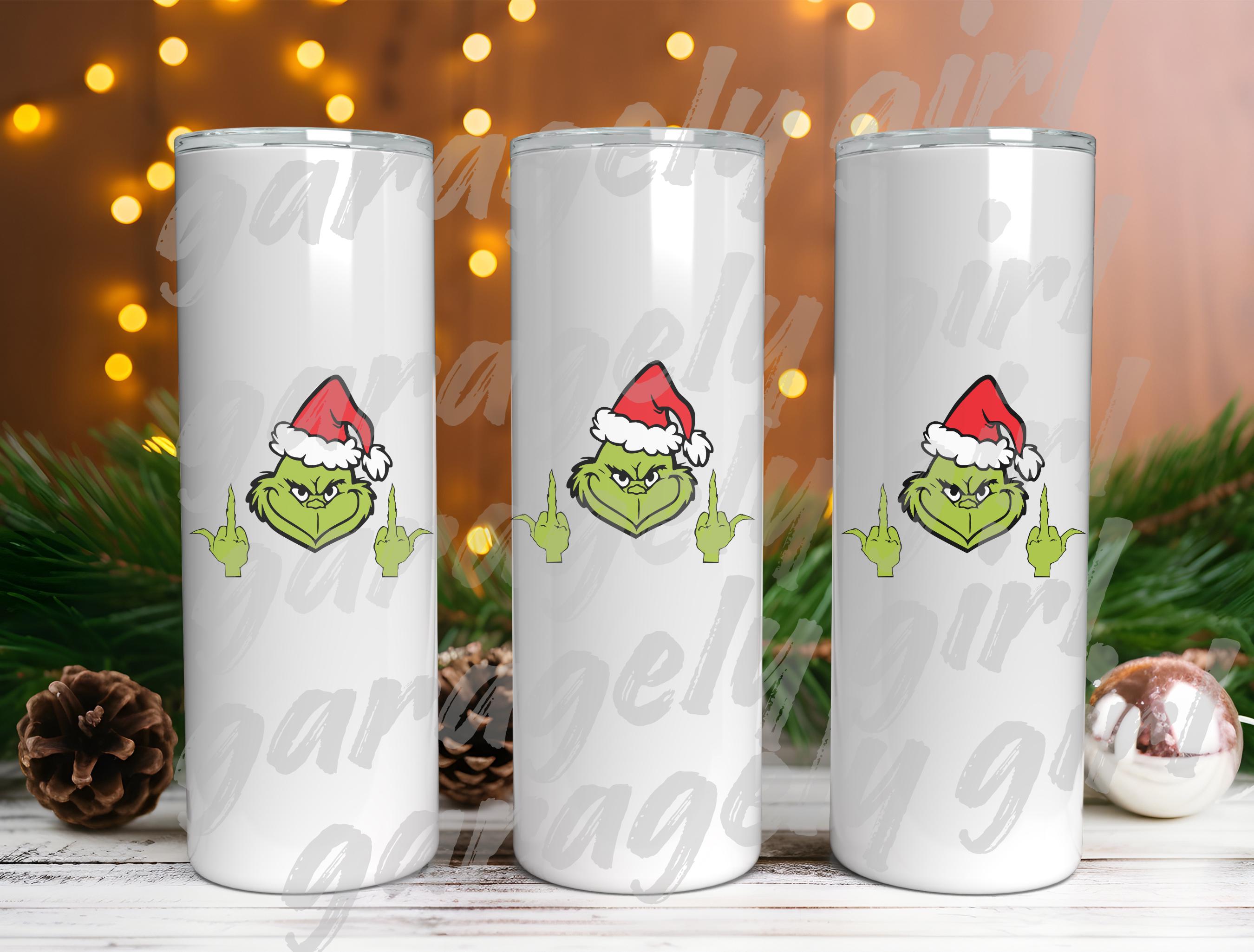Grinch Middle Finger Christmas Clipart (svg, Png, Eps, Dxf) (digital ...