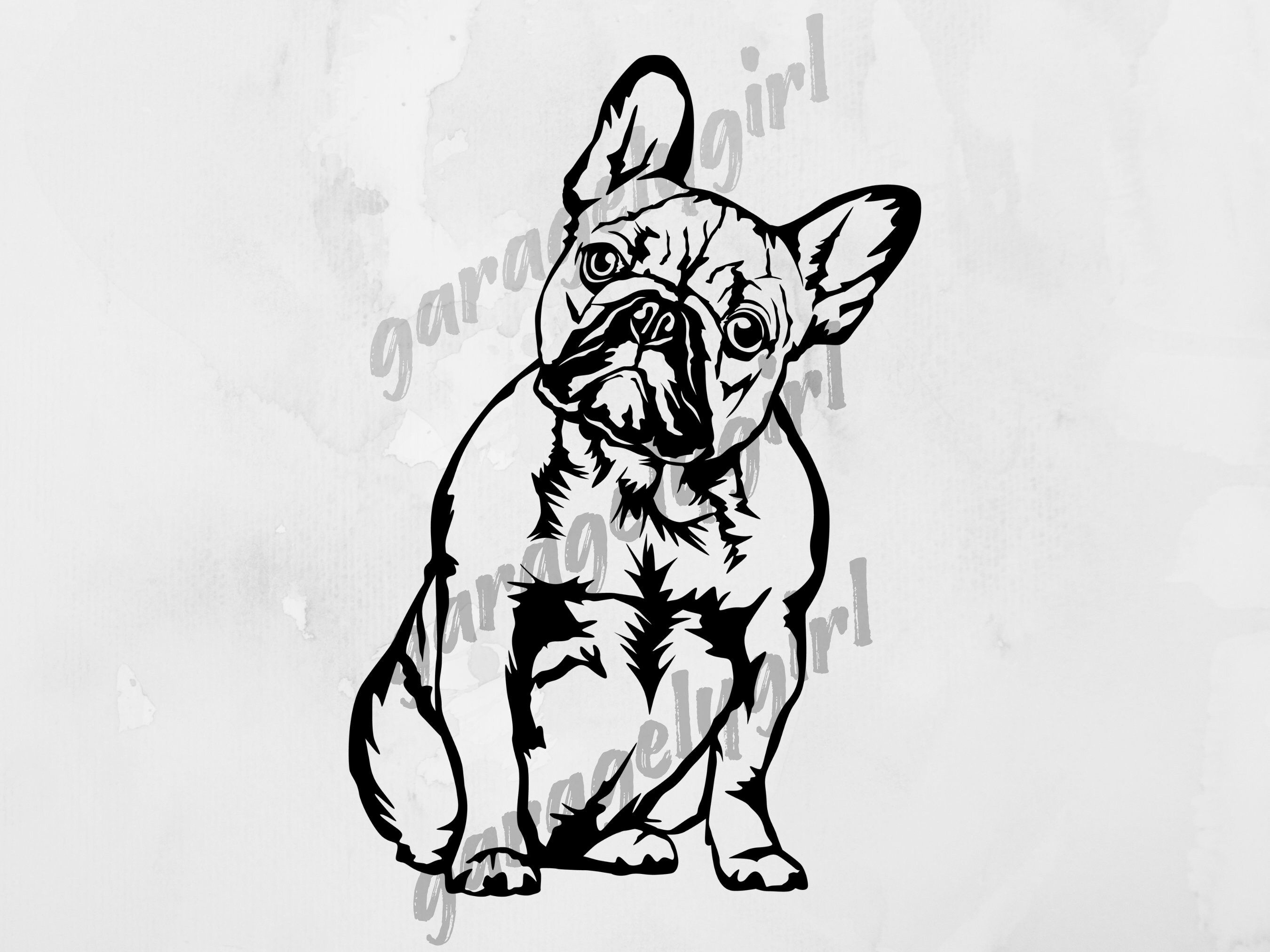 French Bulldog Peeking Dog Frenchie Commercial French Bulldog Mom ...