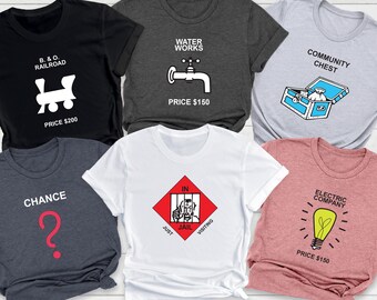 Monopoly Patent T-shirt. Monopoly Board Game Shirt. Printed on - Etsy