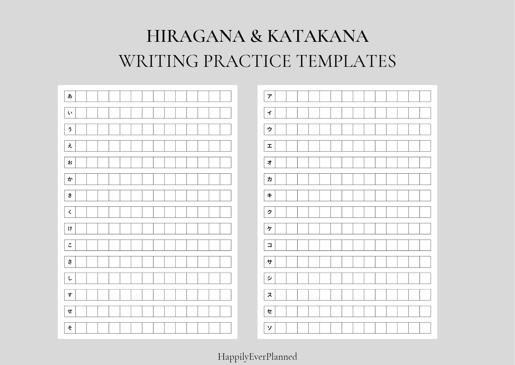 Japanese Writing Worksheet, Writing Worksheet, Printable,language ...