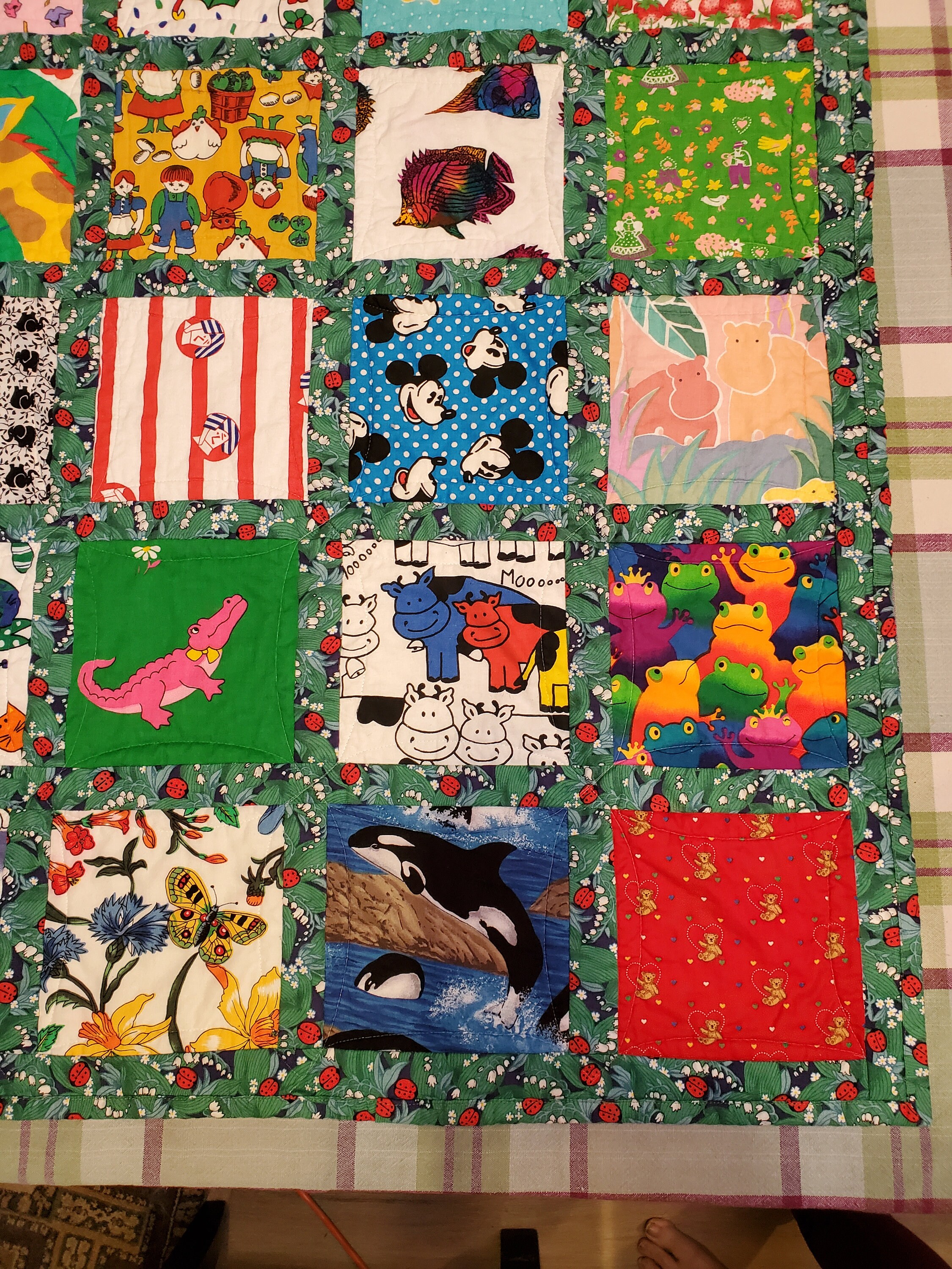 I Spy Ladybugs Handmade Baby Quilt, Retro Fabrics - Etsy