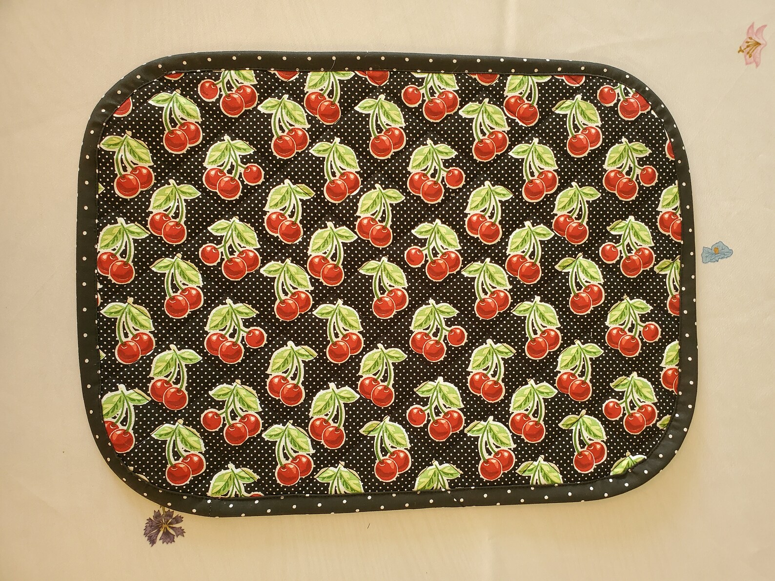 Casserole Mat Counter Hot Pad Table Topper, Handmade 11.5 by 15.5 ...