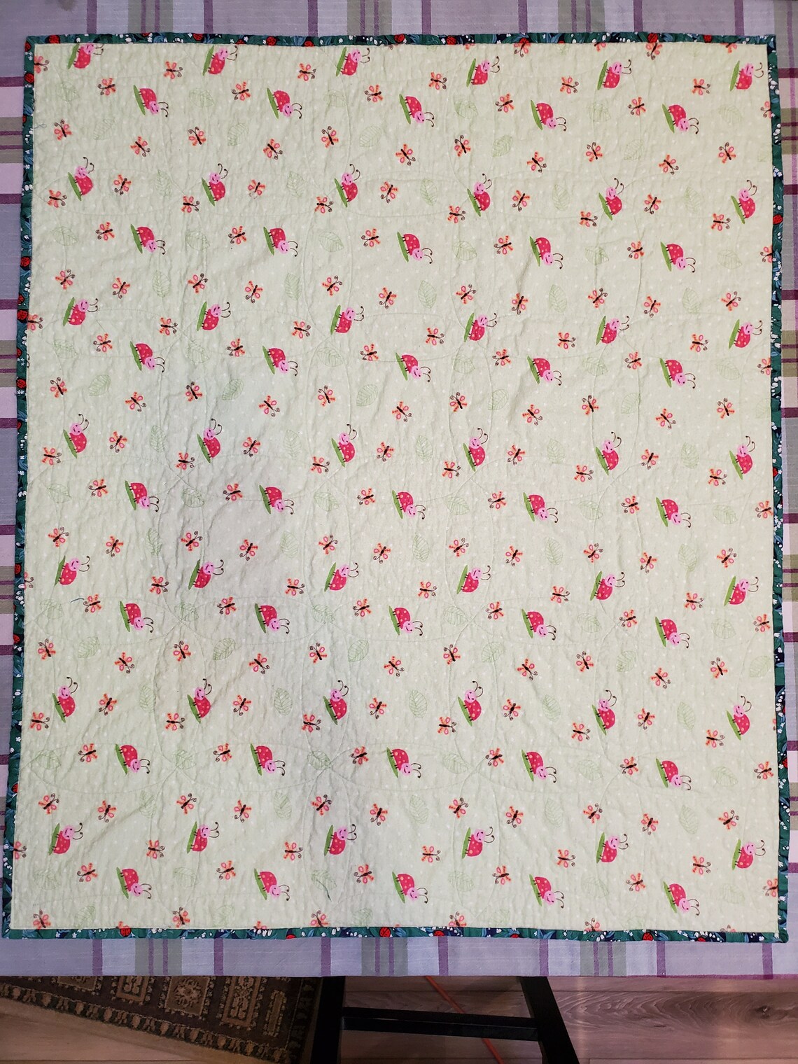 I Spy Ladybugs Handmade Baby Quilt, Retro Fabrics - Etsy