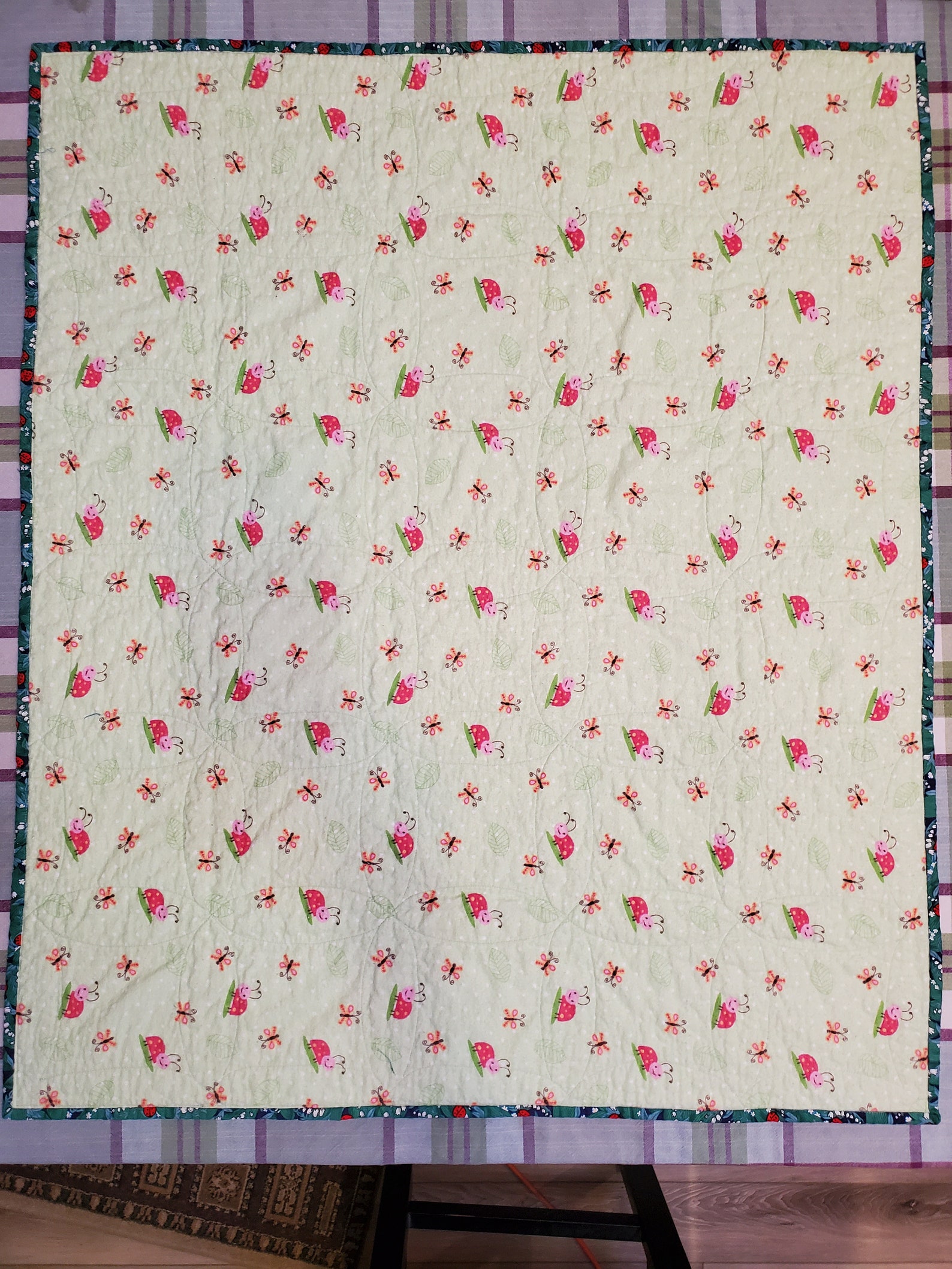 I Spy Ladybugs Handmade Baby Quilt, Retro Fabrics - Etsy