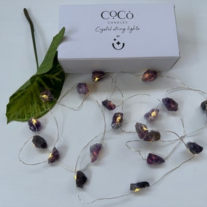 Amethyst Crystal String Lights - Etsy