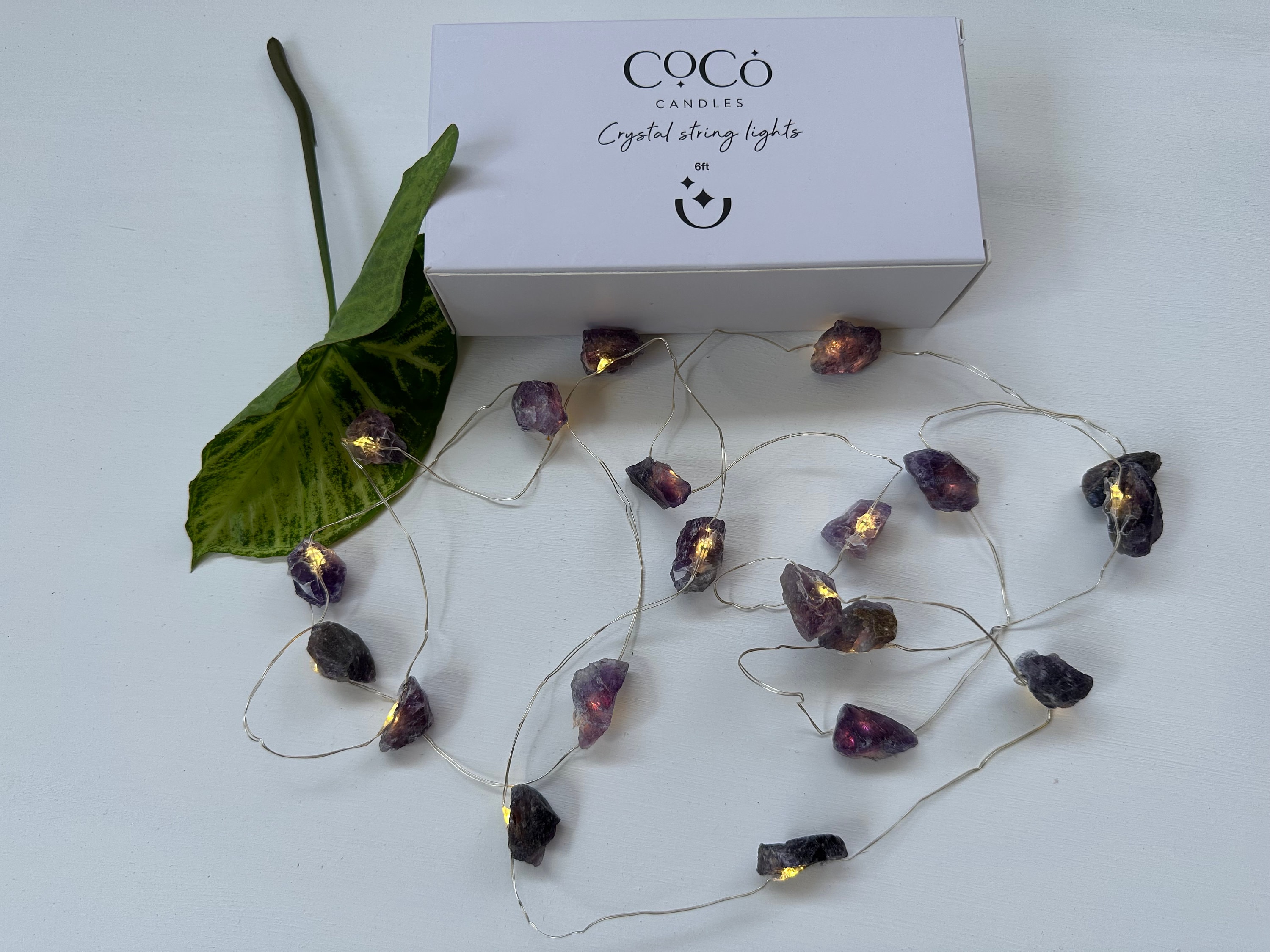 Amethyst Crystal String Lights - Etsy