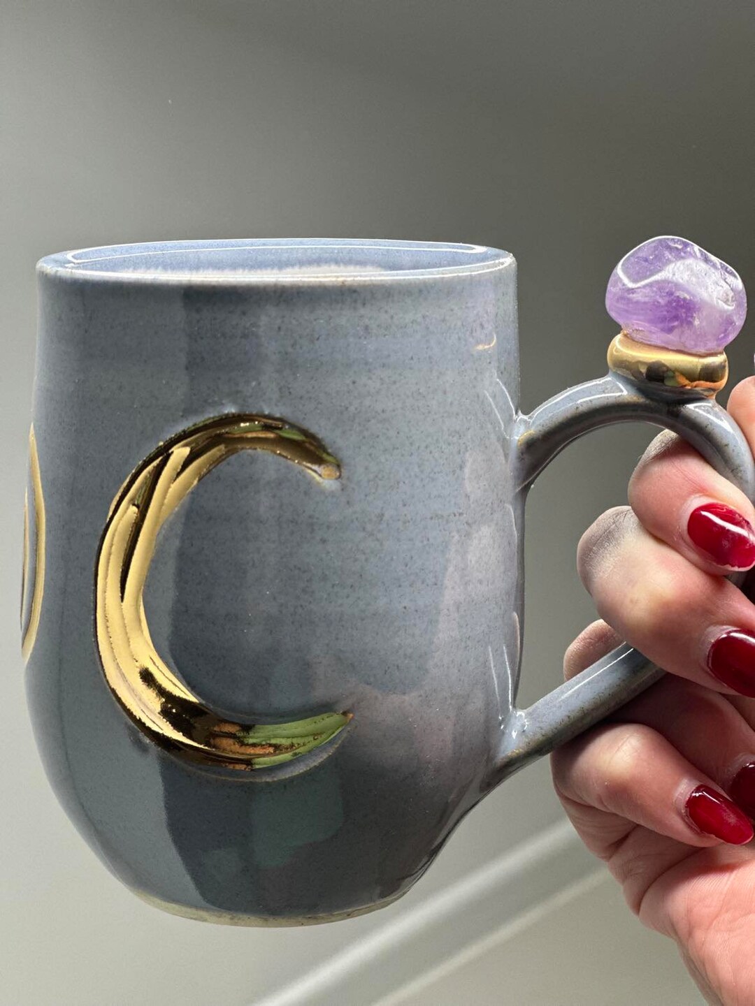 Mystic Amethyst Crystal Mug - Etsy