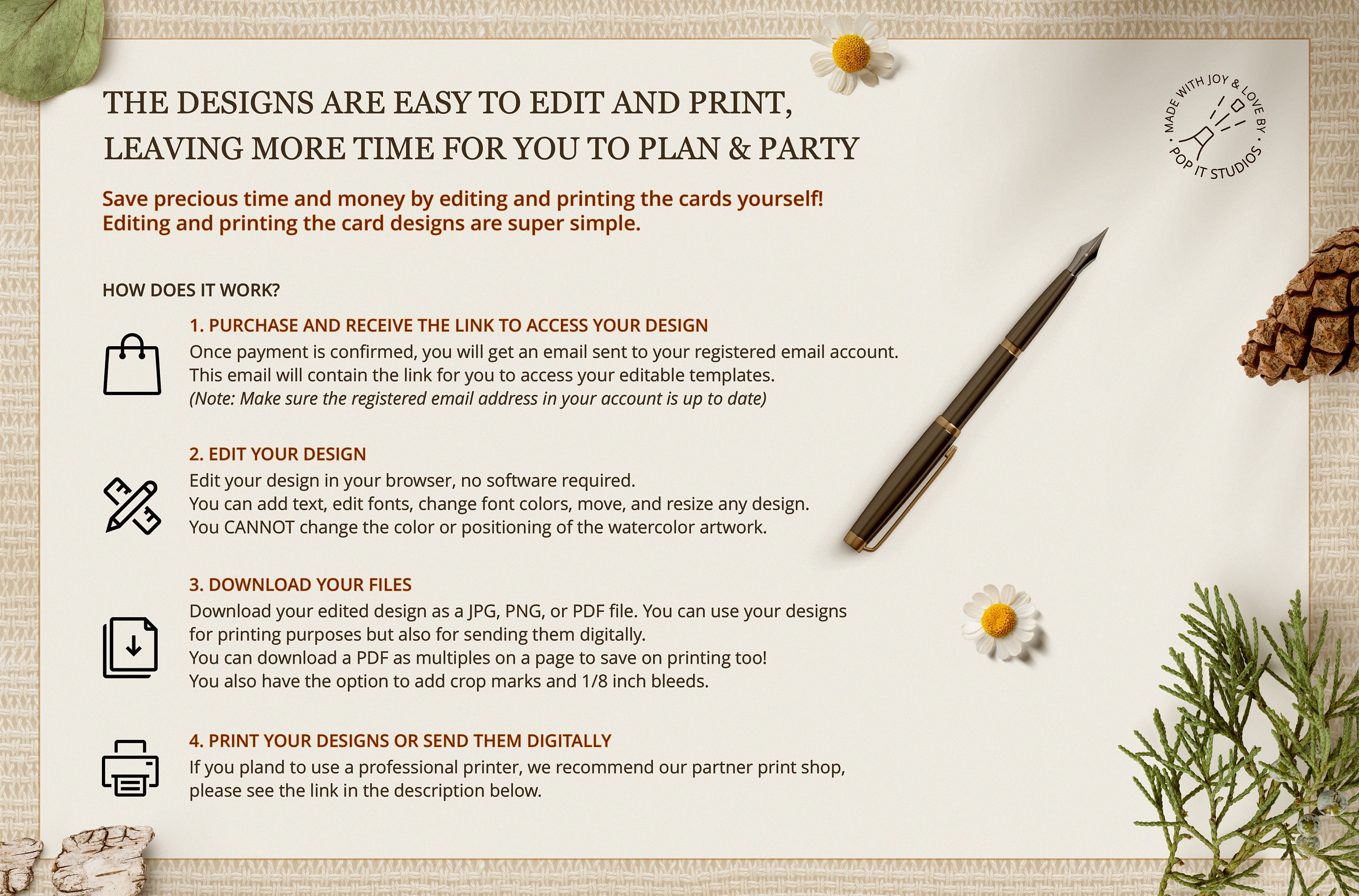 Storybook - Signage Bundle - Girl Baby Shower - Editable Designs - Etsy