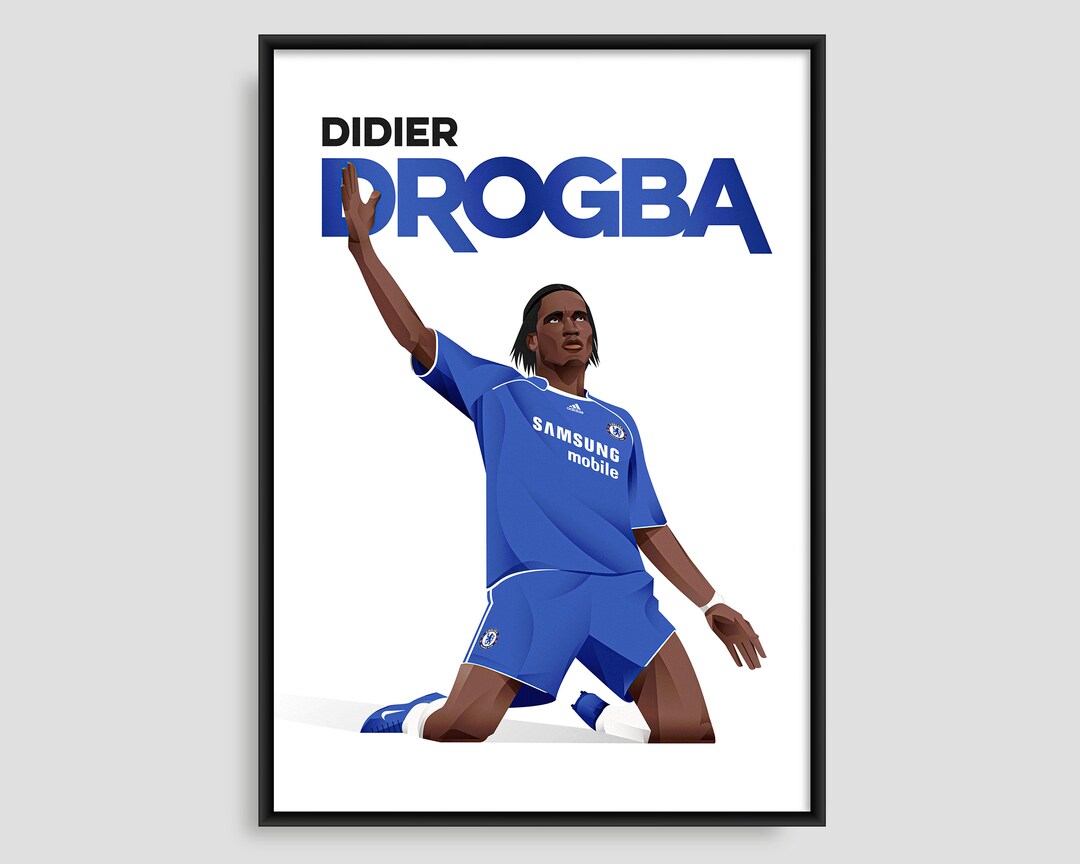 Chelsea FC Didier Drogba A4/A3 Print - Etsy
