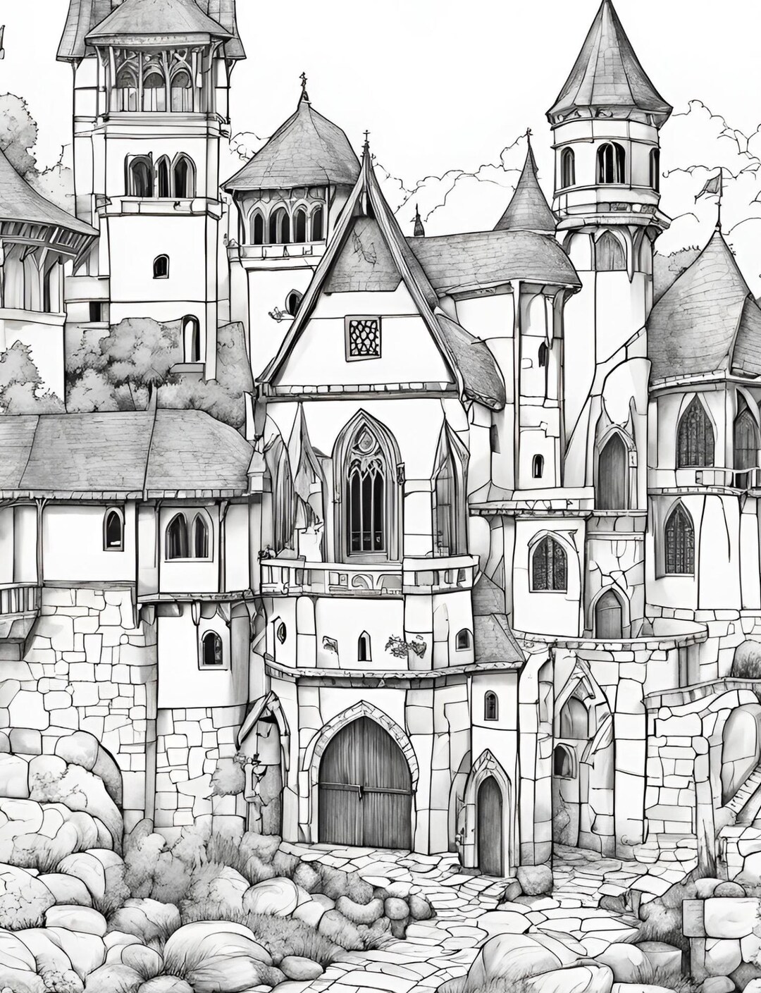 Knights & Castles A Medieval Coloring Adventure - Etsy