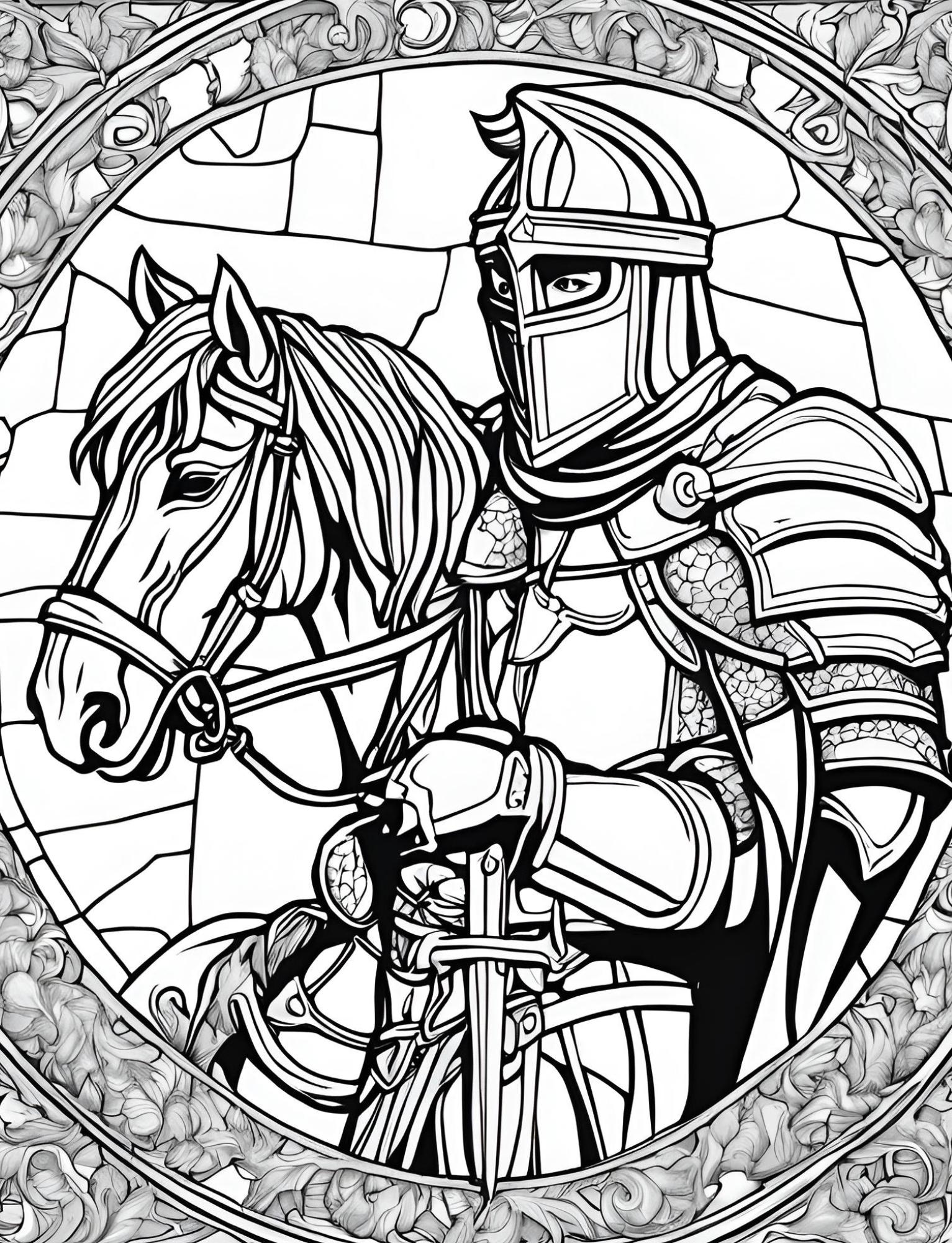 Knights & Castles A Medieval Coloring Adventure - Etsy