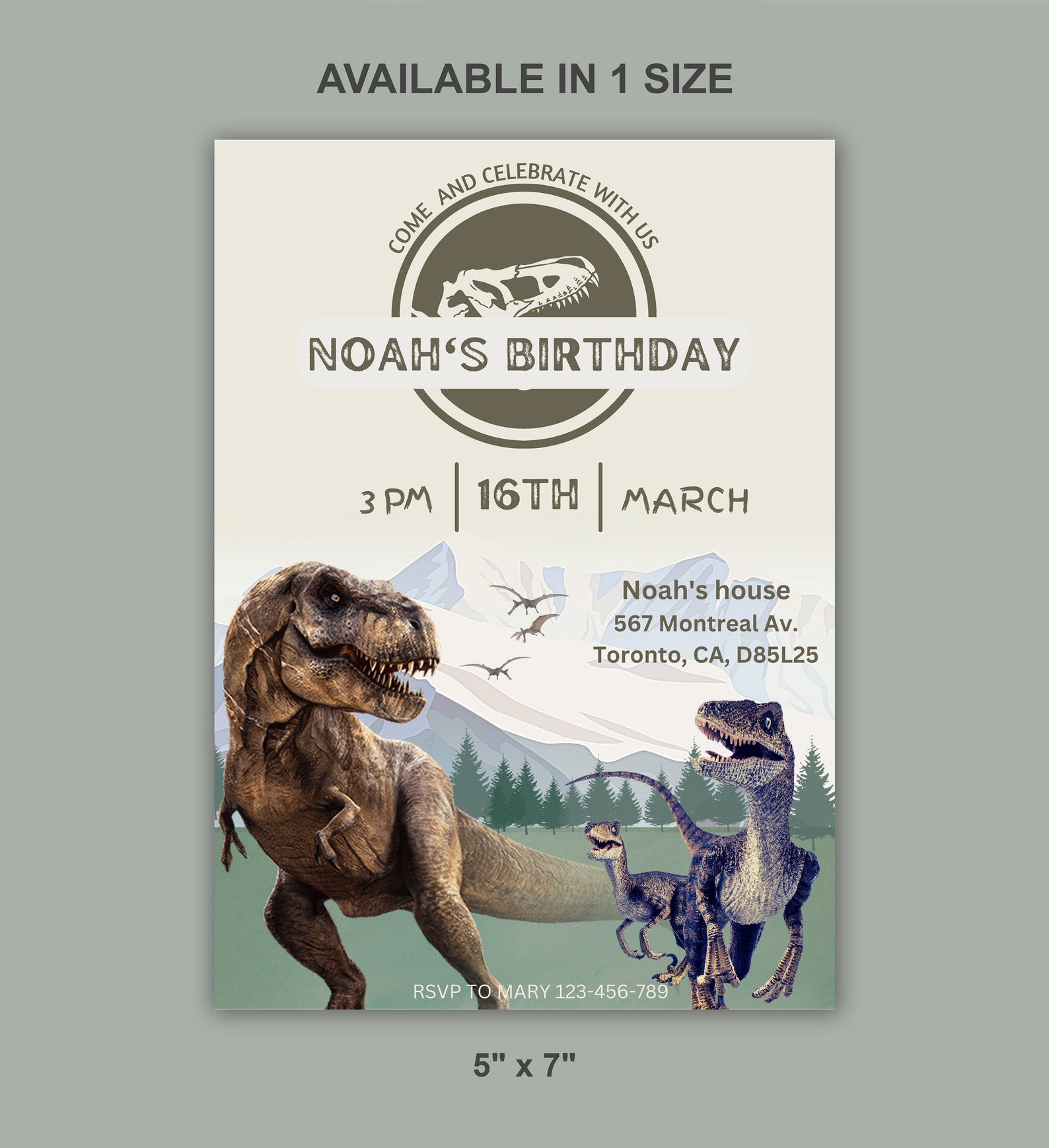 Jurassic World Birthday Invitation Template Dinosaur Birthday - Etsy UK