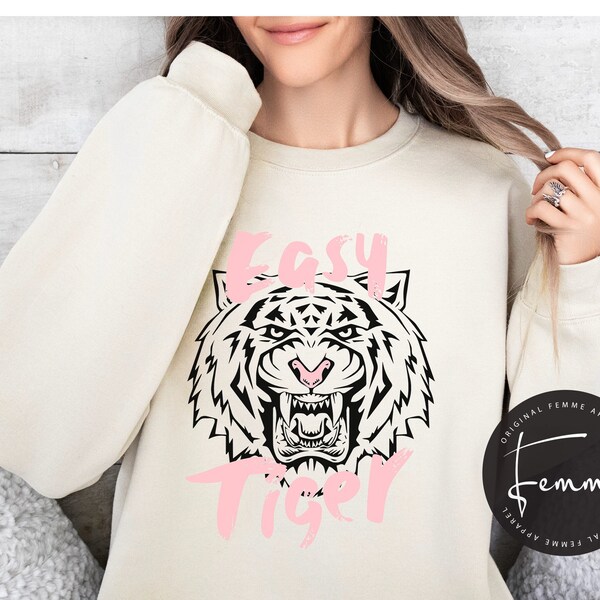 Tiger Sweatshirt - Etsy