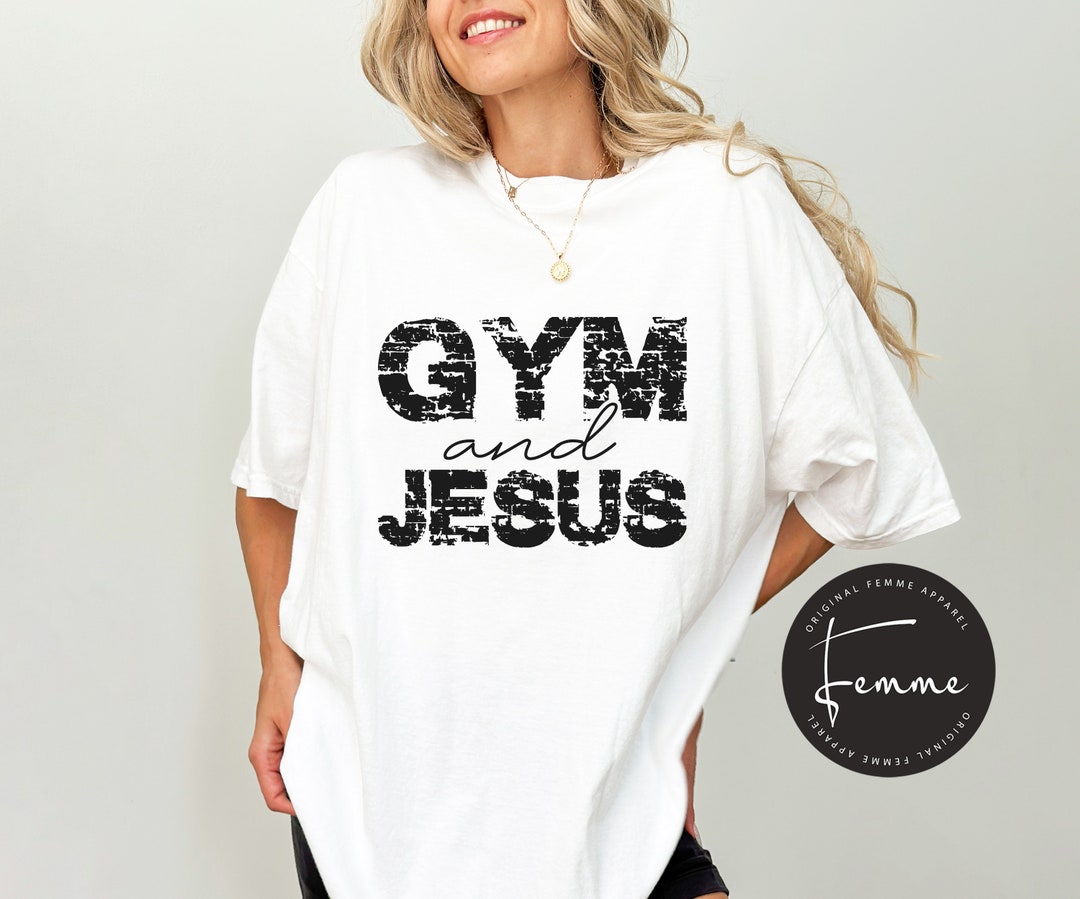Gym & Jesus Shirt Gym Unisex Shirt - Pump Cover Fitness Gift Gym Lover ...