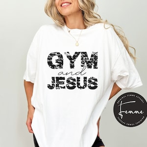 Gym & Jesus Shirt Gym Unisex Shirt - Pump Cover Fitness Gift Gym Lover ...