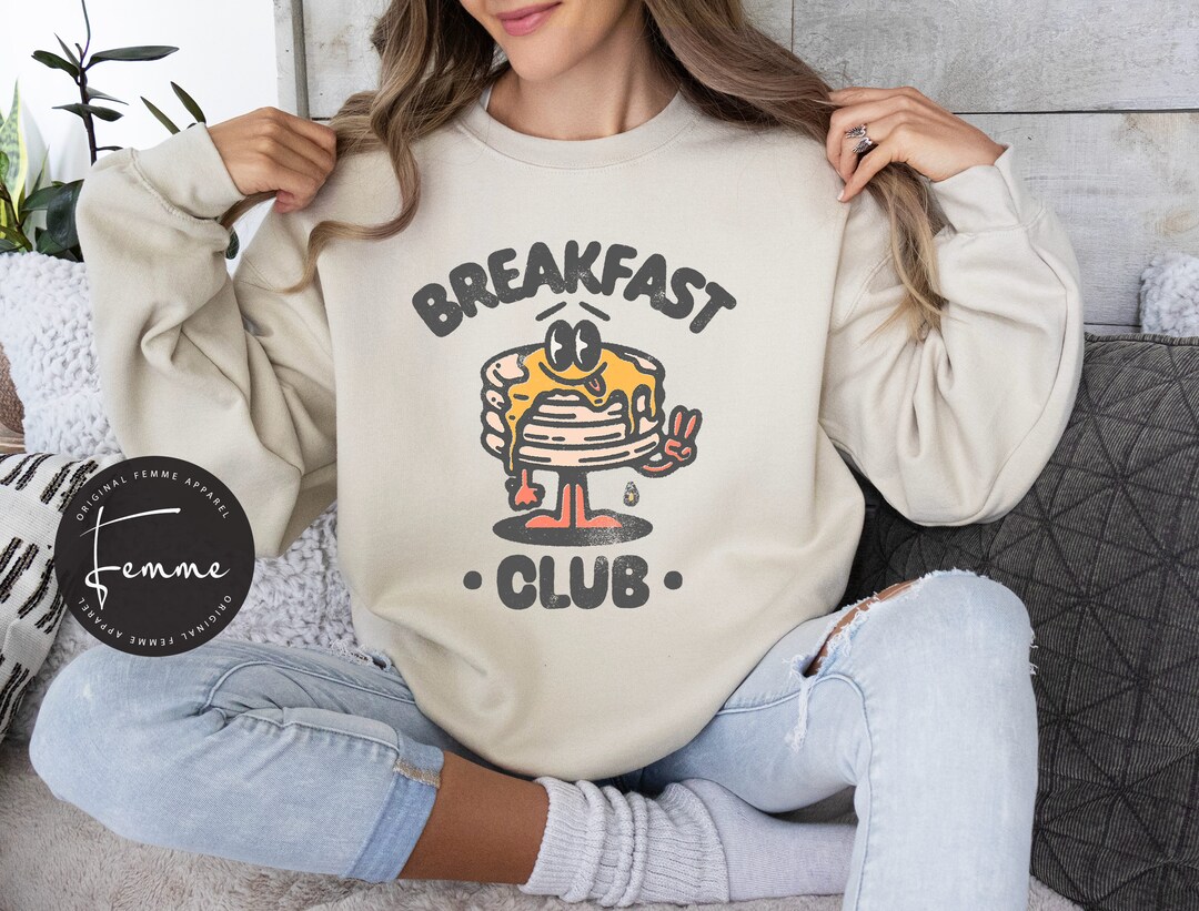 Retro Breakfast Sweatshirt - Breakfast Club Sweatshirt - Pancakes ...