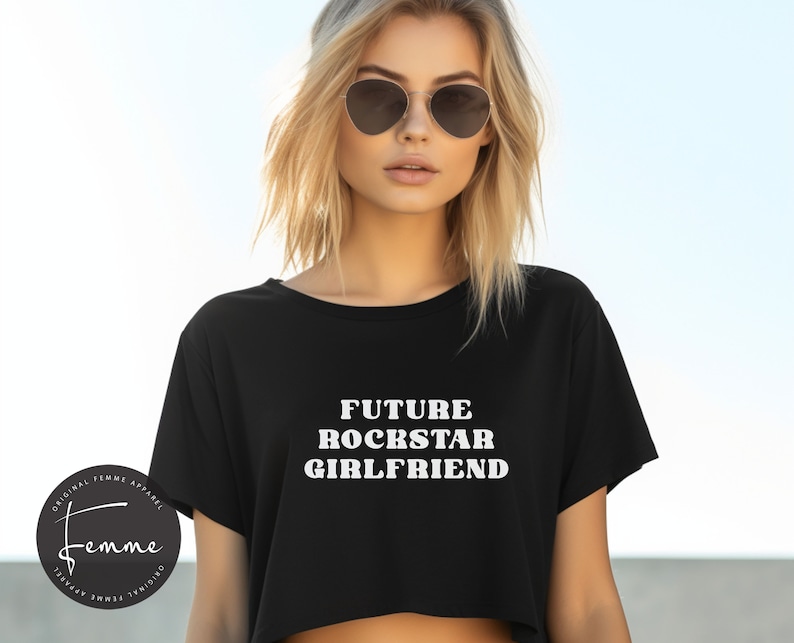 Future Rockstar Girlfriend Crop Top, World's Best Ex Girlfriend Baby Tee, Y2k Crop Top,ex GF ...