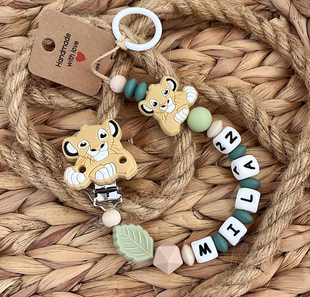 Pacifier Chains Simba Lion King Disney - Etsy