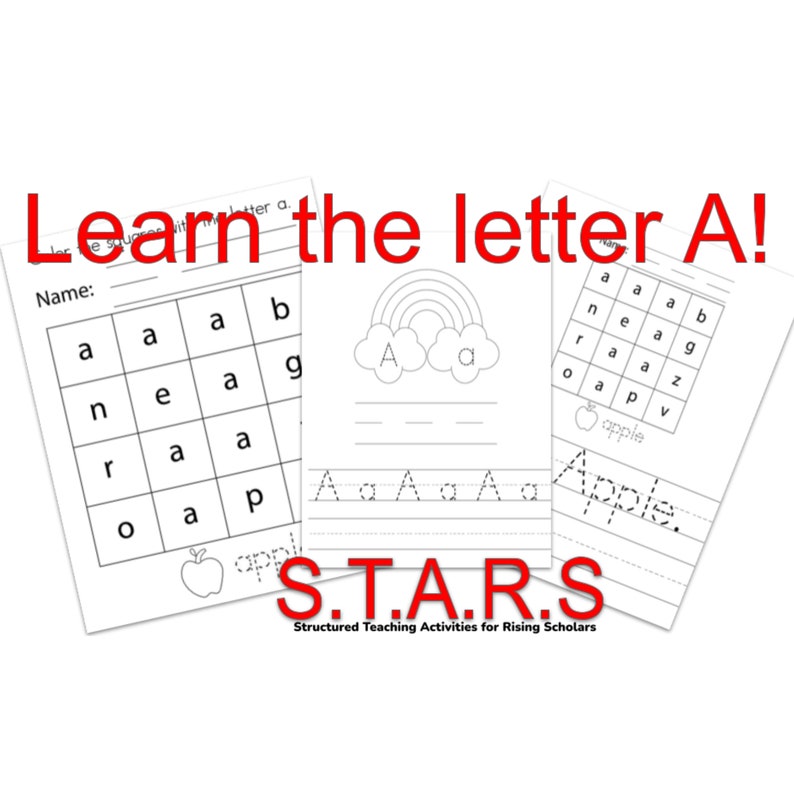Preschool Letters Alphabet Curriculum Worksheets Printable - Etsy
