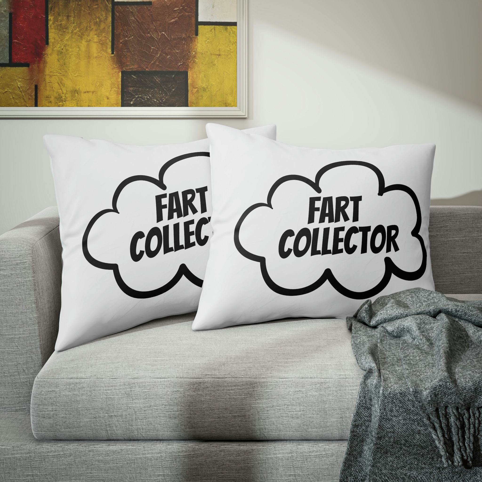 Fart Collector Couch Pillow - Etsy