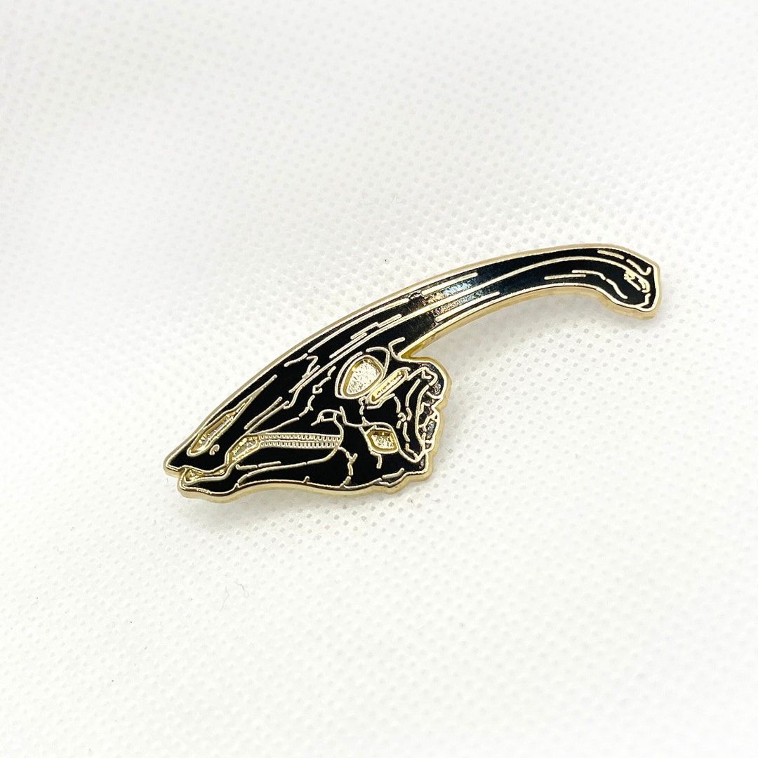 Parasaurolophus Fossil Skull Hard Enamel Pin - Etsy