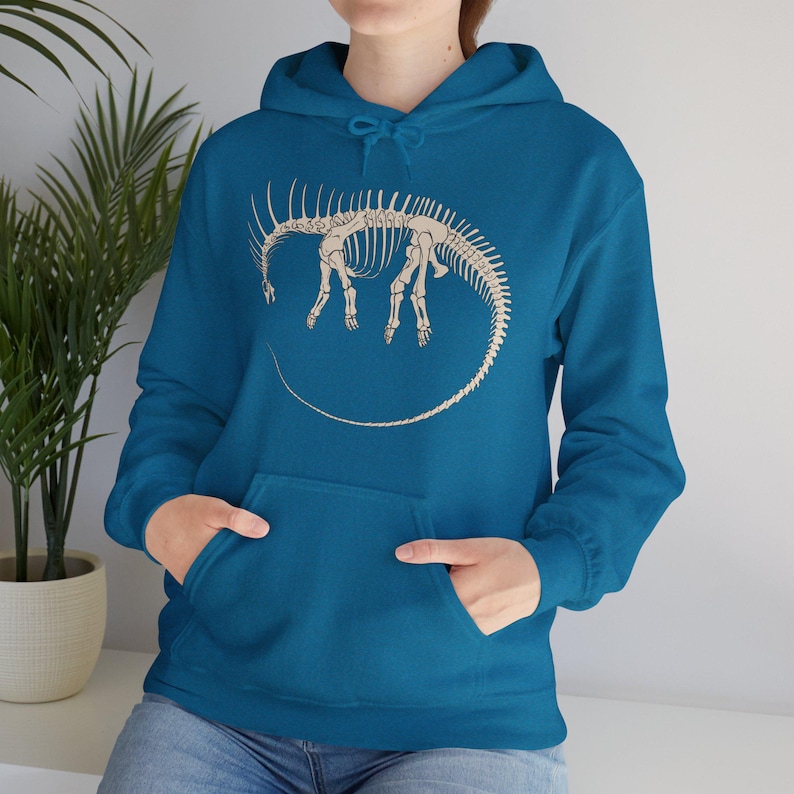 Amargasaurus Fossil Skeleton Unisex Hooded Sweatshirt - Etsy